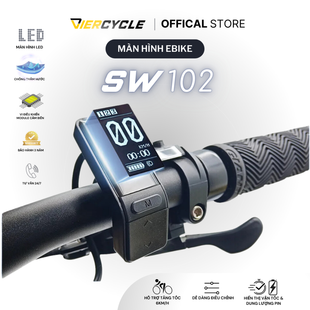 [Phụ Kiện Xe Đạp Điện] Màn hình eBike SW102 - VIERYCLE | Shopee Việt Nam