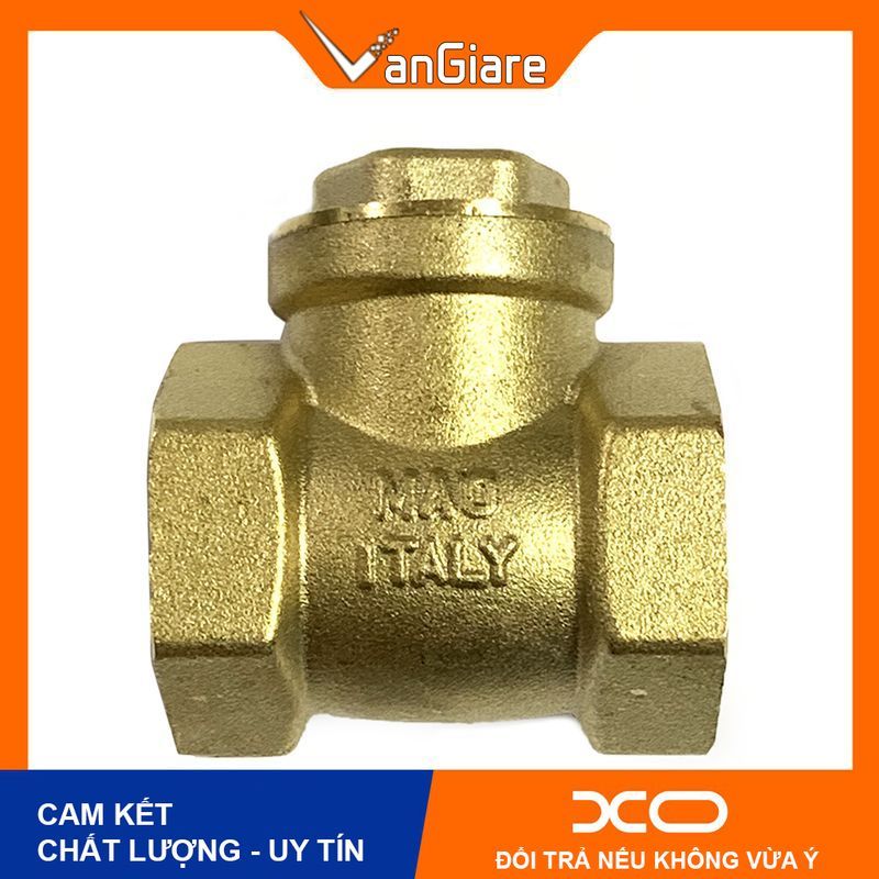 Van nước 1 chiều lá lật đồng thau ITALY phi 21 27 34 42 | Shopee Việt Nam
