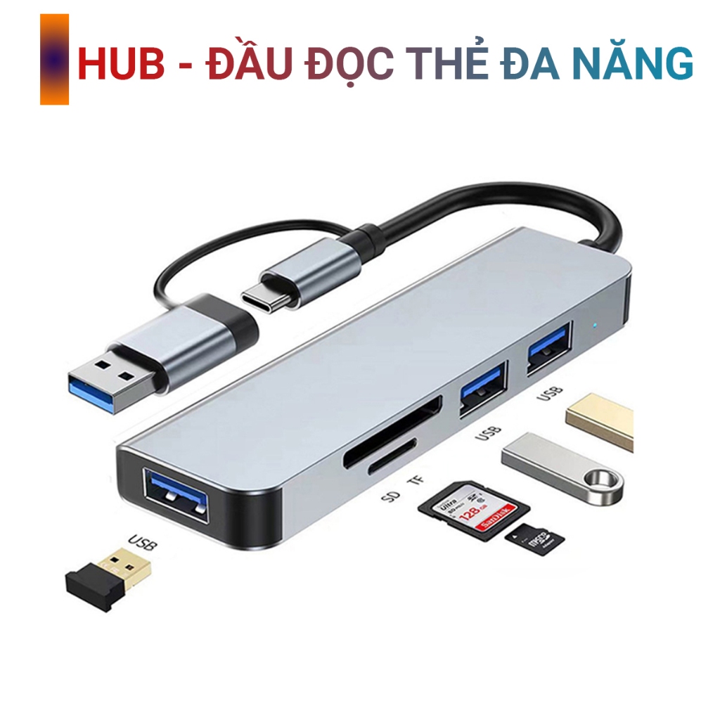 Bộ chia cổng Hub USB và Hub Type C tốc độ cao 4 cổng usb | Shopee Việt Nam