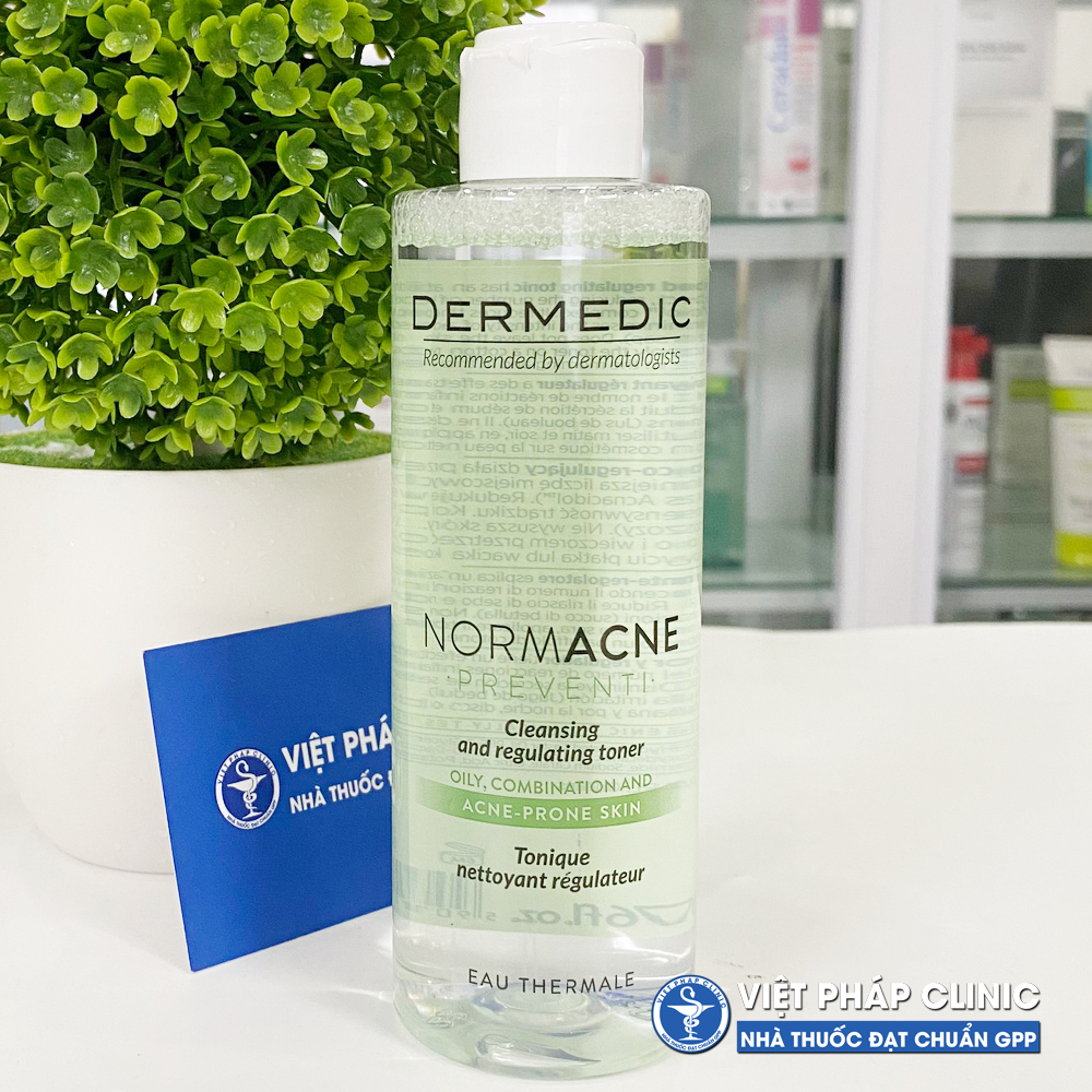 Toner Dermedic da dầu mụn, làm dịu, se khít lỗ chân lông Normacne ...