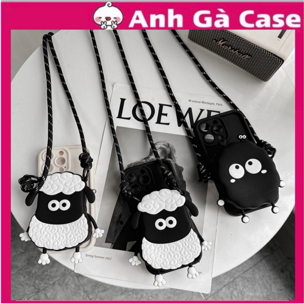 ốp lưng iphone BVC THÚ TÚI KÈM DÂY ĐEO CHÉO KUTE7p/8p/x/xsmax/11/11prm ...