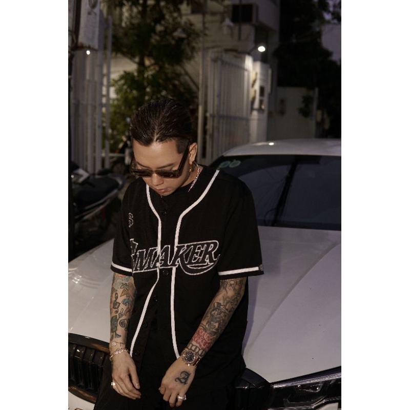 [SMAKER]Áo bóng chày cotton nam nữ Unisex form rộng tay lỡ, local brand ...