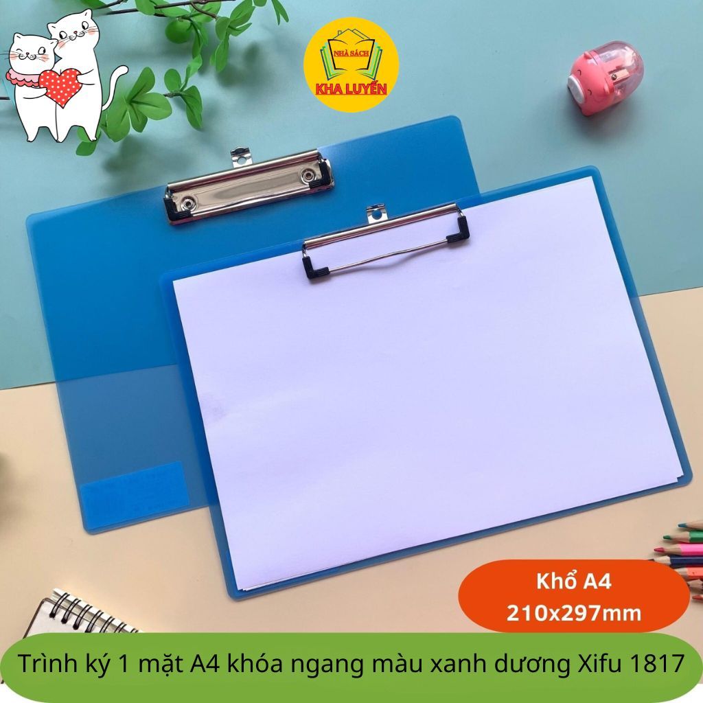 Trình Ký A4 Ngang 1 Mặt Nhựa Dẻo Xifu 1817 - Bìa Kẹp Giữ Tài Liệu, Giấy ...
