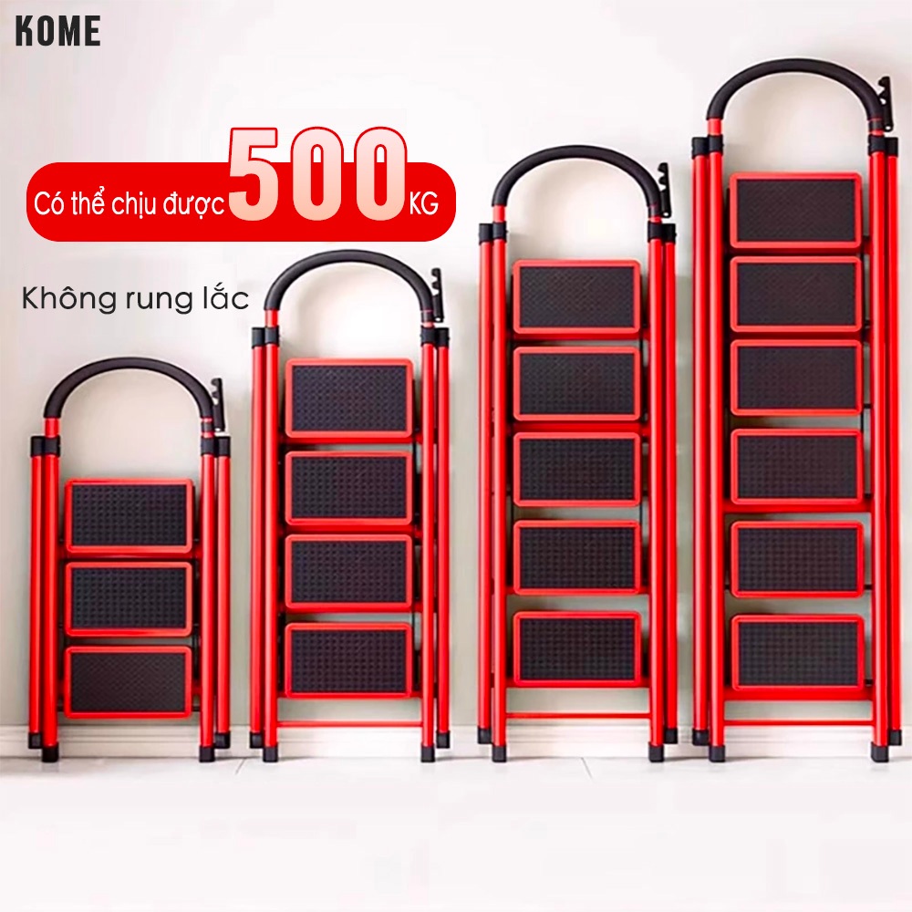 KOME Thang chữ A, thang thép gấp, thang gấp, thang gấp 2-7 bậc, chịu ...