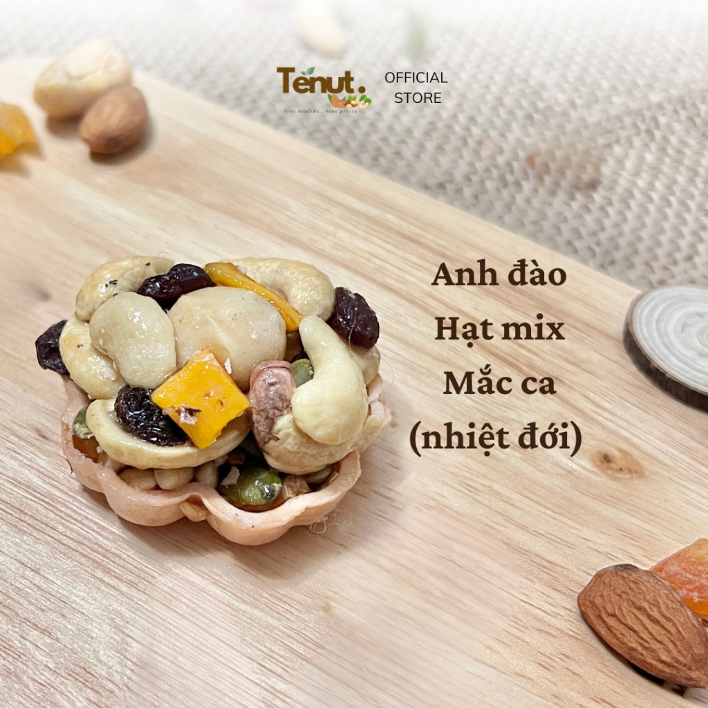 Bánh hạt mắc ca mix trái cây khô Không đường Eatclean - TENUT Healthy ...