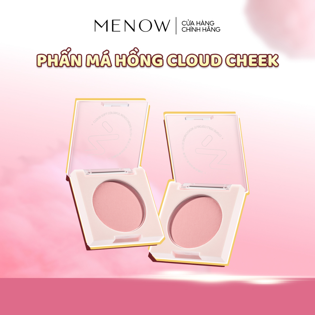 Phấn má hồng ngọt ngào, tự nhiên Menow Cloud Cheek tiện dụng 4.5gr | Shopee Việt Nam