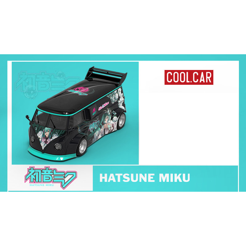 MÔ HÌNH 1:64 COOL.CAR - Volkswagen T1 Van Hatsune Miku Livery | Shopee ...