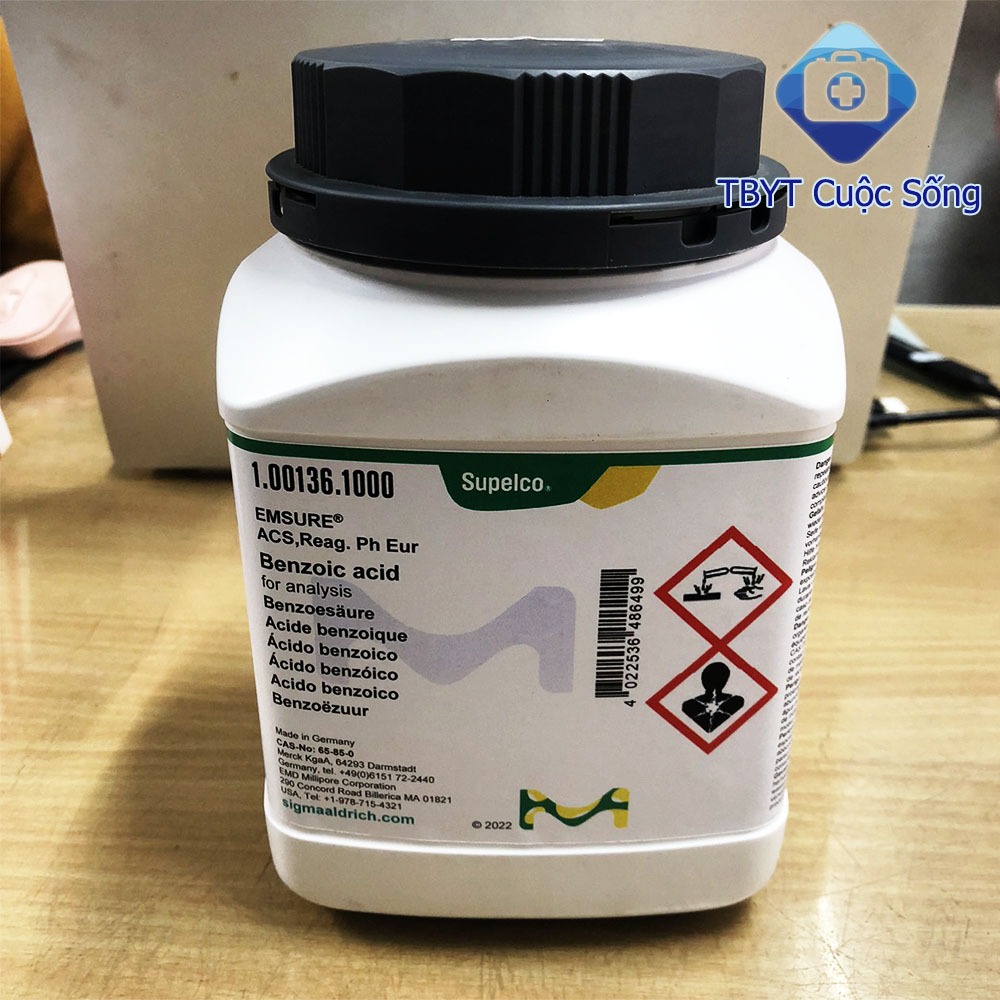 Hóa chất C6H5COOH - Benzoic acid dùng trong thí nghiệm. | Shopee Việt Nam