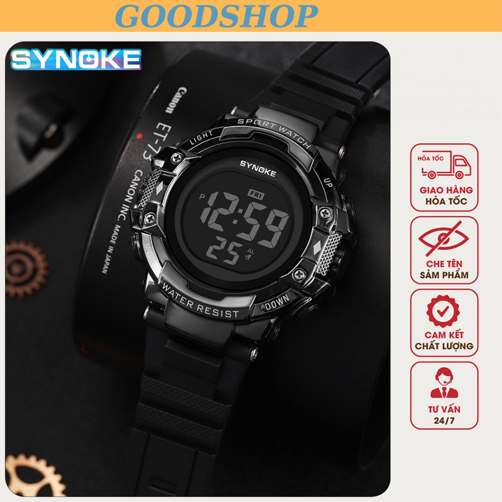 Đồng hồ nam thể thao điện tử dây cao su Synoke 9829 | Shopee Việt Nam