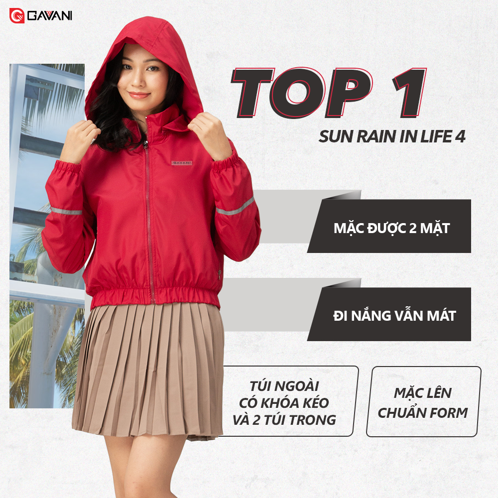 Áo khoác nữ 2 lớp chống uv, chống nắng và kháng khuẩn Gavani SUN, RAIN IN LIFE 4 | Shopee Việt Nam