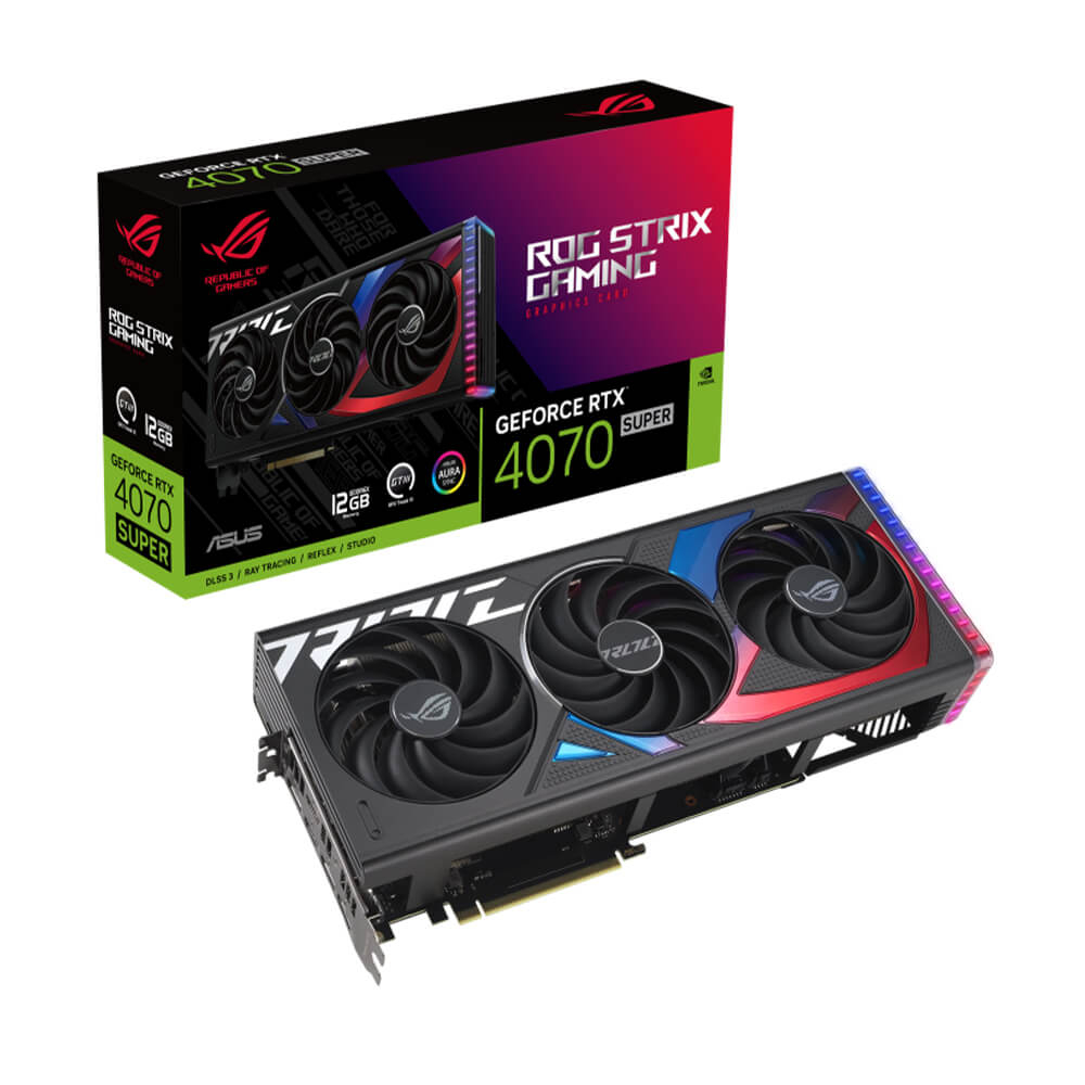 VGA ASUS ROG Strix GeForce RTX™ 4070 SUPER 12GB GDDR6X ROG-STRIX ...