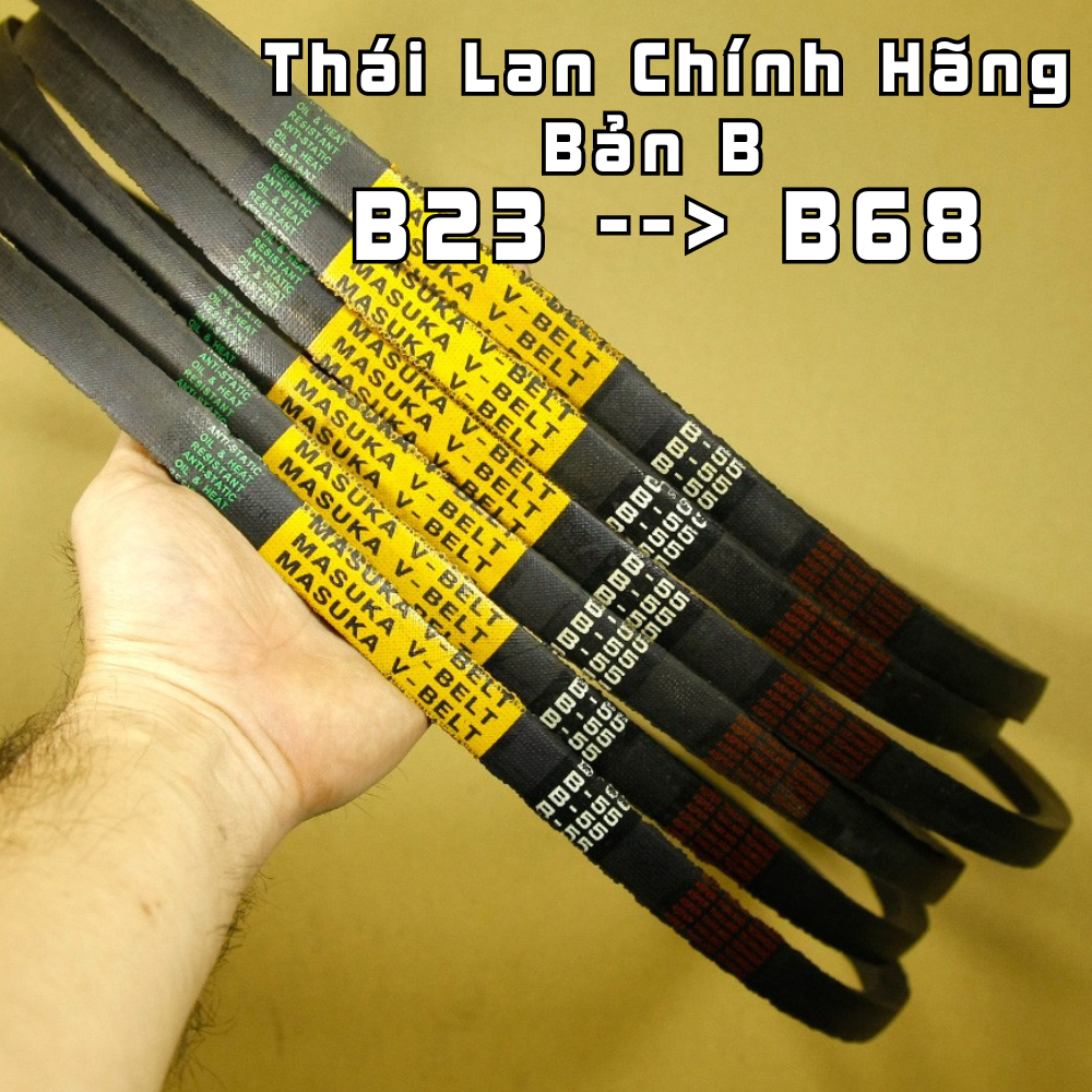 Sợi cu loa V-Belt các kiểu A85 - B92 - C247 - D125 - M23 dùng trong sản ...