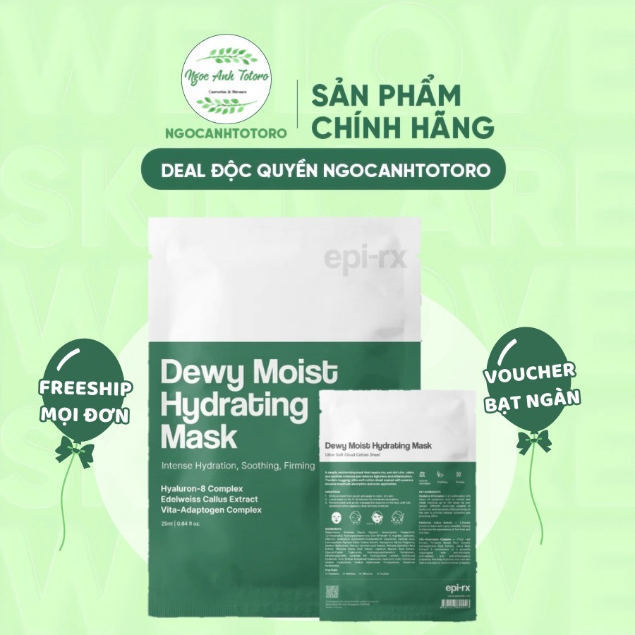 Mask ( mặt nạ) cấp ẩm phục hồi Epi rx Dewy Mask | Shopee Việt Nam