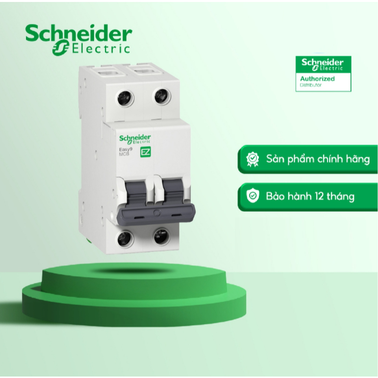 Cầu dao tự động MCB Schneider 2P 32A 4.5kA C Curve Easy9 | Aptomat bảo vệ an toàn MCB Schneider ...