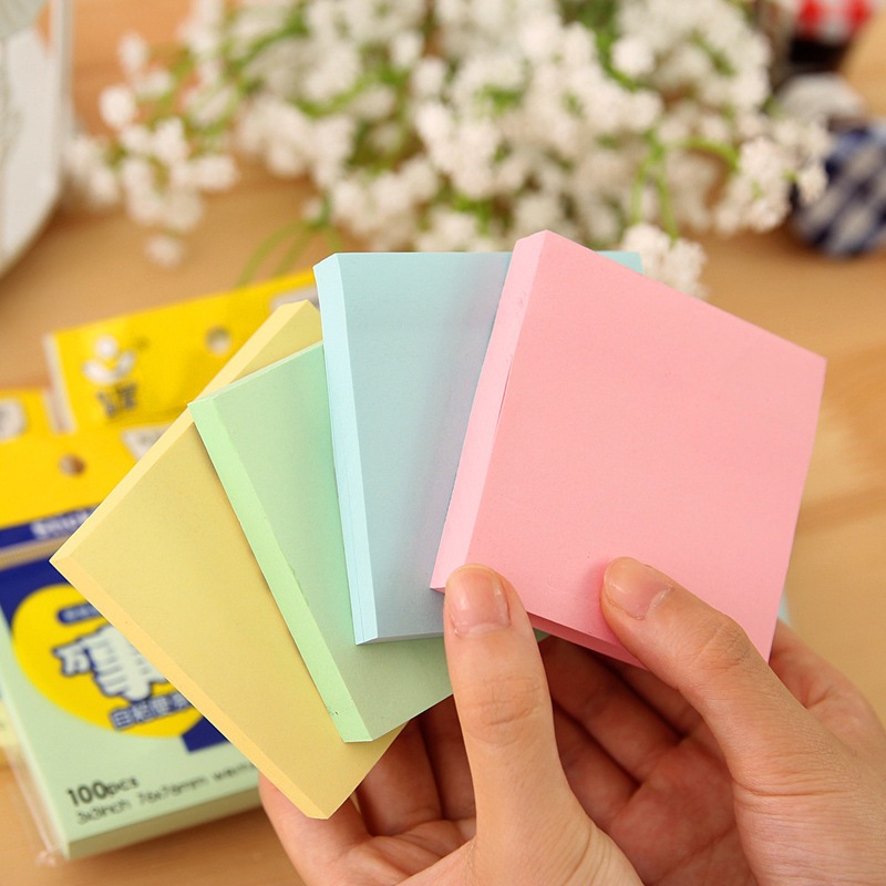 Giấy note ghi chú nhiều màu tiện lợi cho học sinh, giấy note học ngoại ...