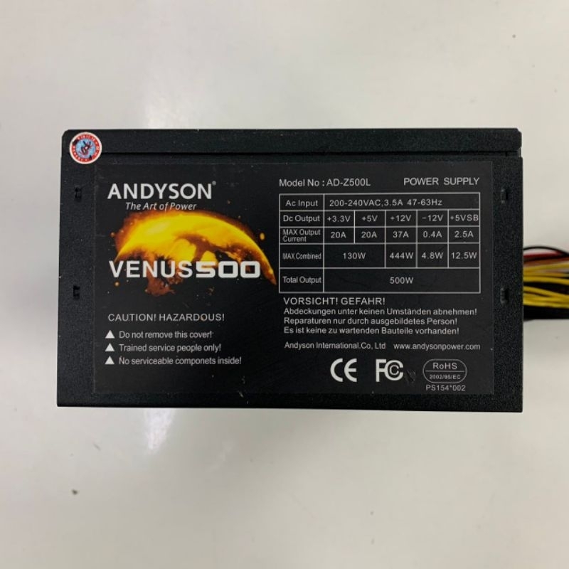 Nguồn Andyson Venus 500W đã qua sử dụng | Shopee Việt Nam