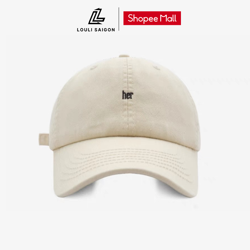 Mũ lưỡi trai LOULI SAIGON cho nam nữ, form mềm, vải kaki M66 | Shopee Việt Nam