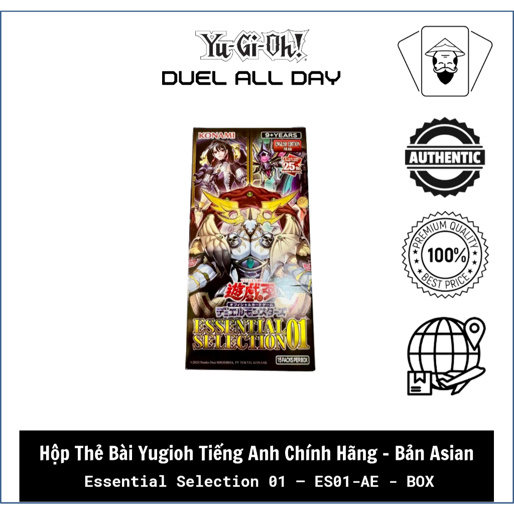 Hộp Thẻ Bài Yugioh Tiếng Anh Chính Hãng Bản Asian English: Essential Selection 01 - ES01-AE ...