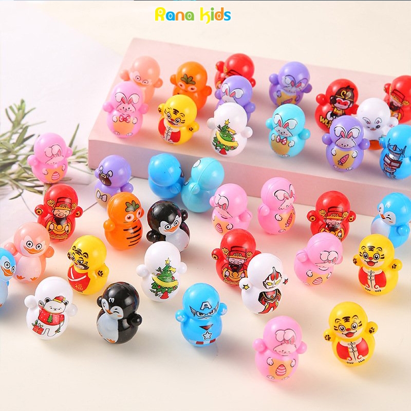 Đồ chơi lật đật mini Rana Kids nhiều phân loại siêu dễ thương cho bé ...