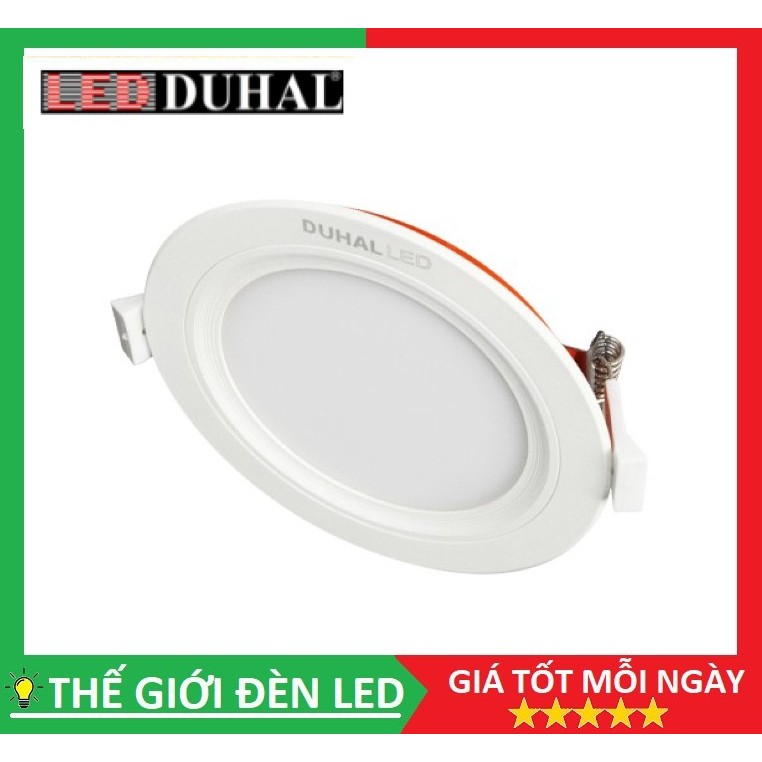 Đèn LED âm trần SM Duhal 9W tròn 6500K tăng phô liền KDPT2096 chính ...
