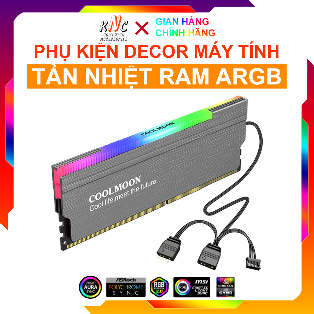 Tản Nhiệt Ram Coolmoon Led 5v ARGB RA-1 Đồng Bộ Mainboard - Hub Tomato ...