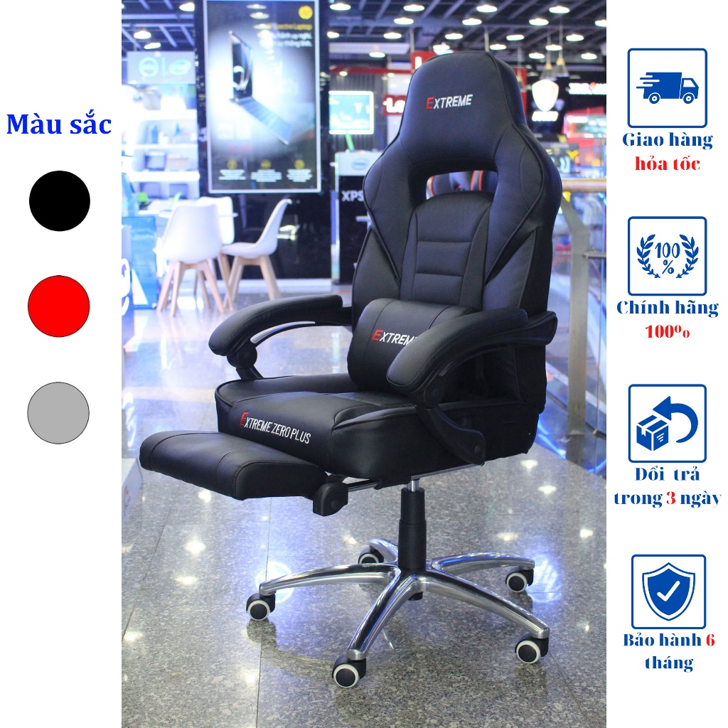 [Có rung massage] Ghế gaming Extreme Zero Plus bản đệm mút dầy - Ngả ...