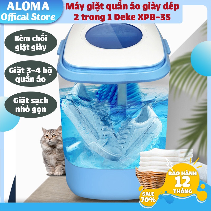 Máy giặt mini xpb 35 giặt quần áo - giặt giày cao cấp khử khuẩn bằng công nghệ Blue Ag hàng ...