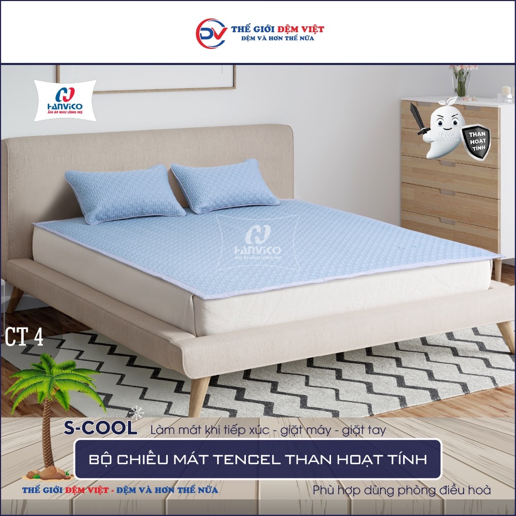 BỘ CHIẾU MÁT TENCEL - S-COOL THAN HOẠT TÍNH HANVICO - MÃ CT 4 - HÀNG CHÍNH HÃNG | Shopee Việt Nam
