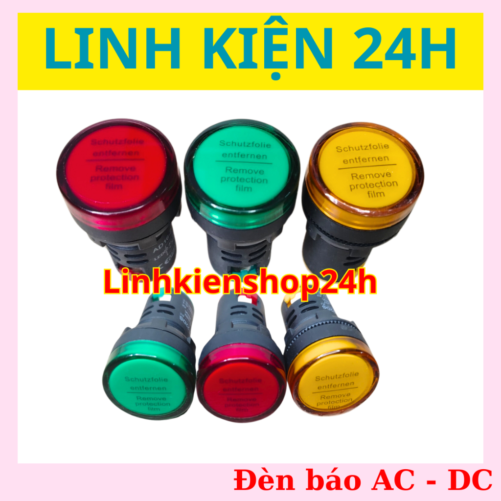 Đèn báo AD16-22DS - Đèn báo AC - Đèn báo DC - Đèn báo pha | Shopee Việt Nam