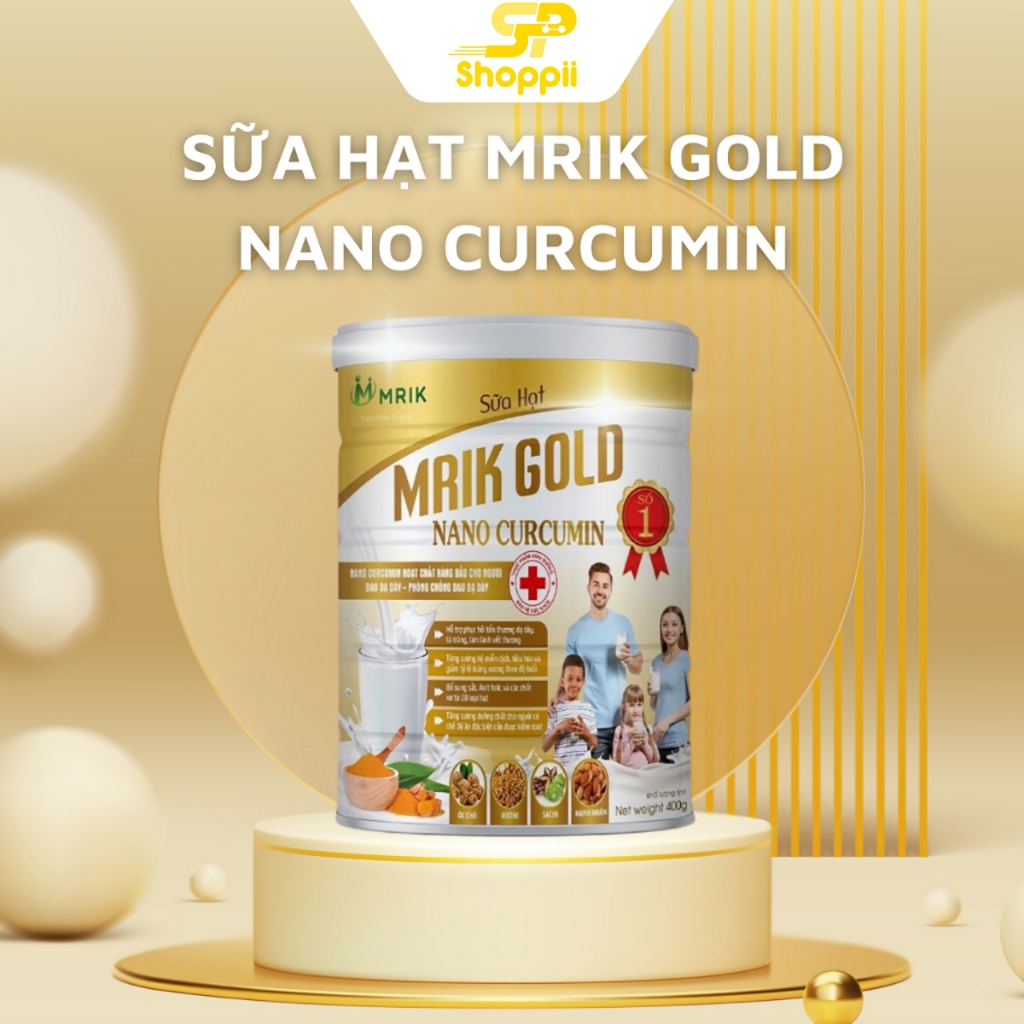 Sữa Hạt MRIK GOLD Nano Curcumin Bổ Sung Dinh Dưỡng Cho Gia Đình Hộp ...