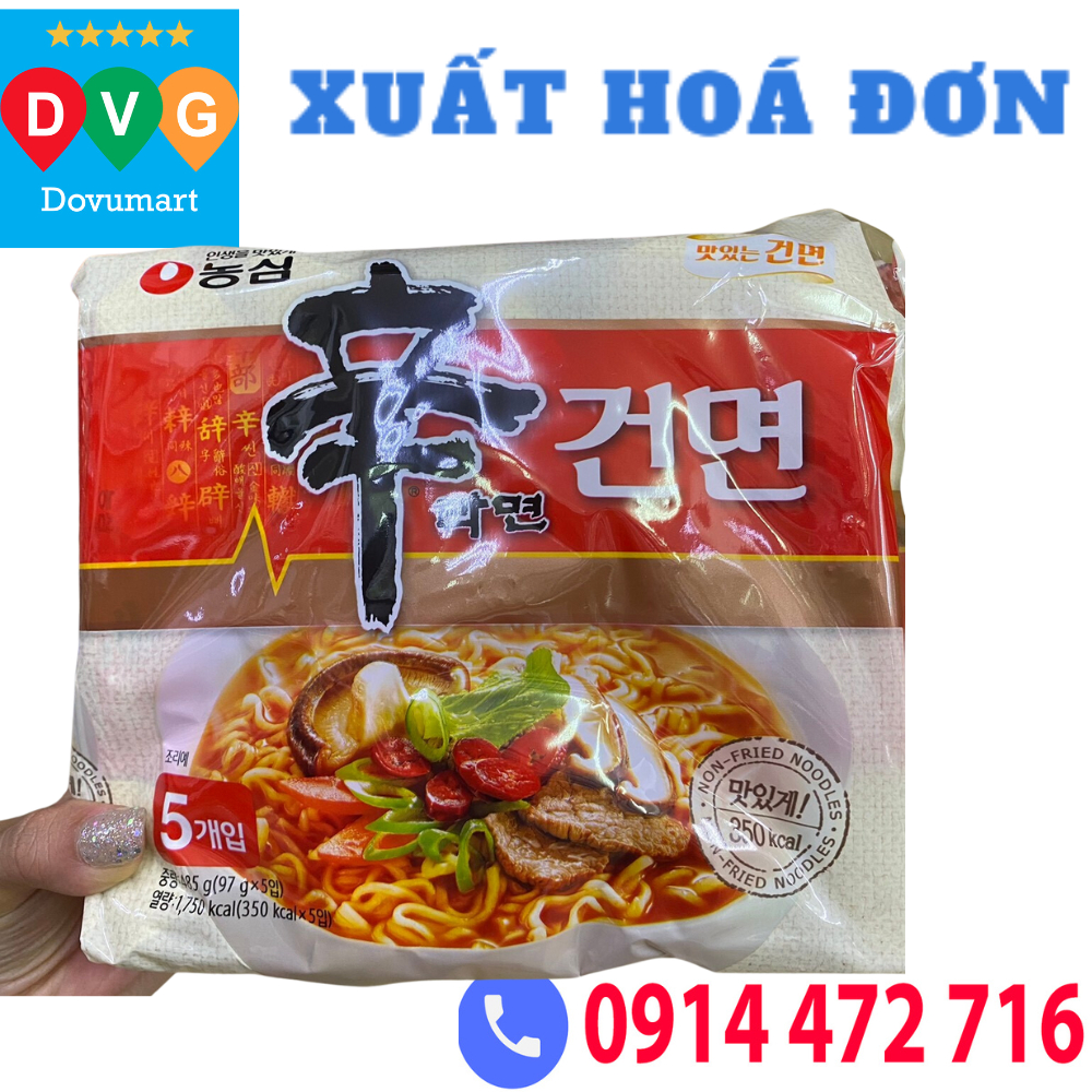 Bịch 5 Gói Mì Shin Khô Non Frying Nongshim Hàn Quốc (5 Gói x 97G) / 농심 ...