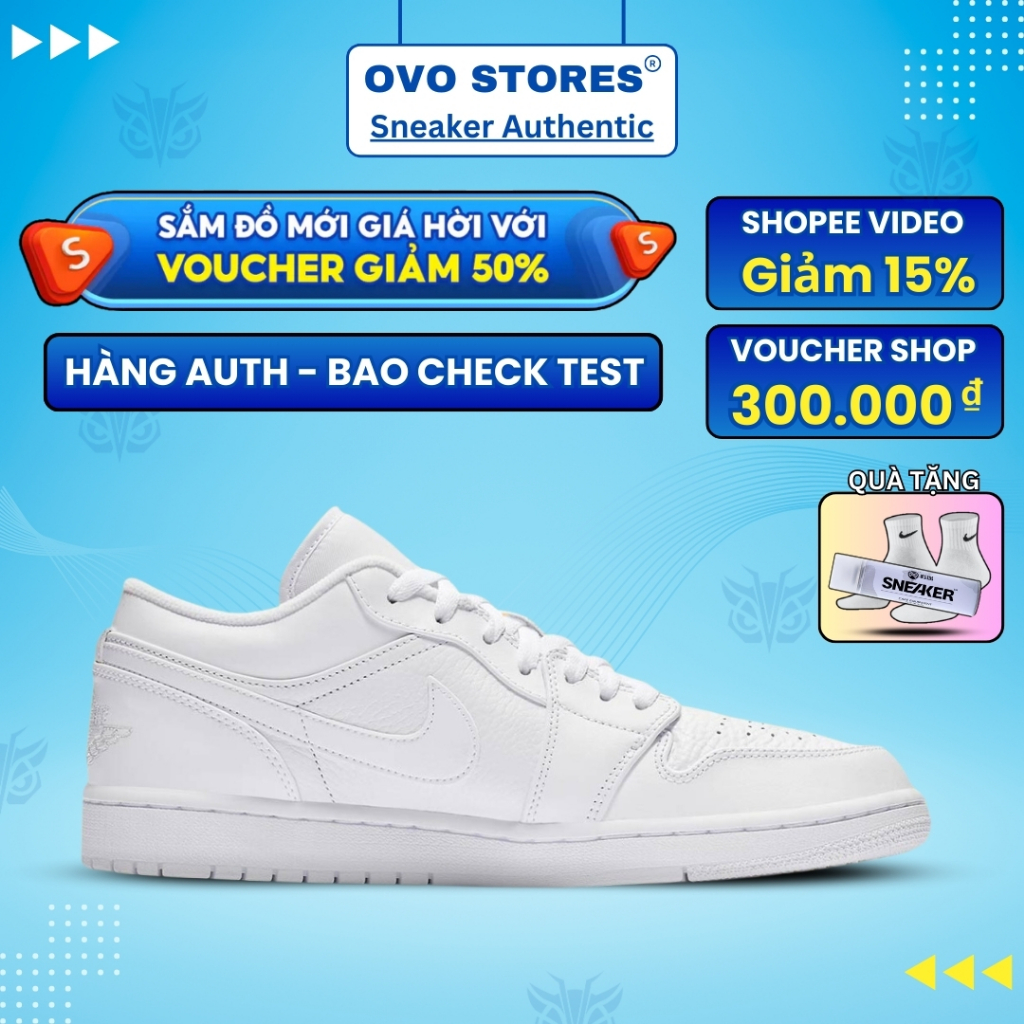 Giày Air Jordan 1 Low Pure Platinum 553558-111 chính hãng cho nam nữ ...
