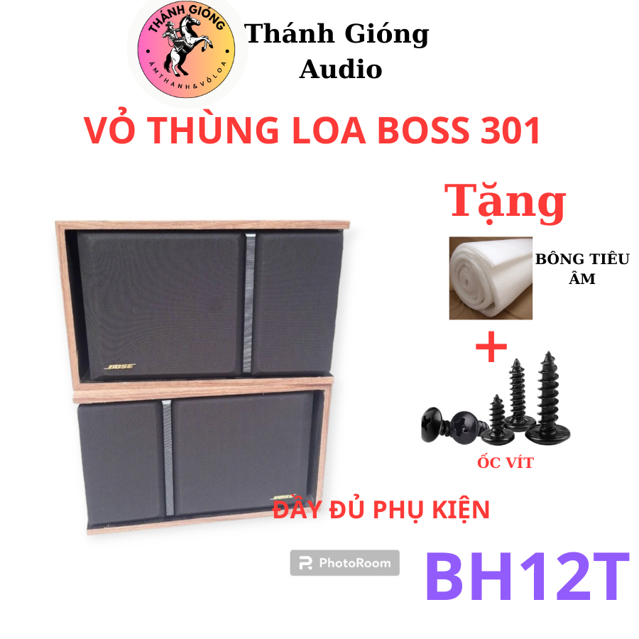 VỎ LOA BOSS 301 - SERI III BASS 20, 2 TREBLE - GIÁ 1 ĐÔI TẶNG KÈM BÔNG ...