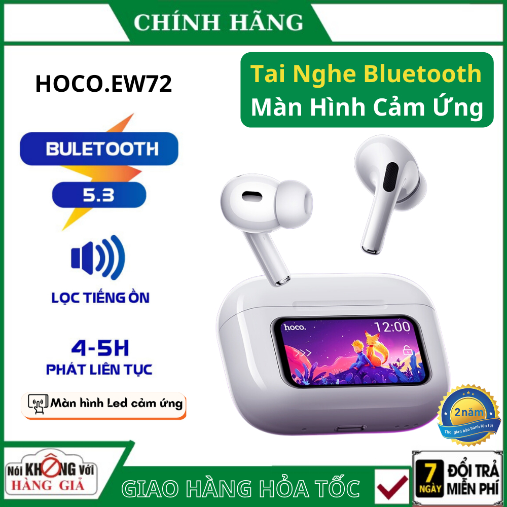 Tai nghe bluetooth Hoco EW72, Tai nghe nhét tai khử ồn, Âm thanh sống ...