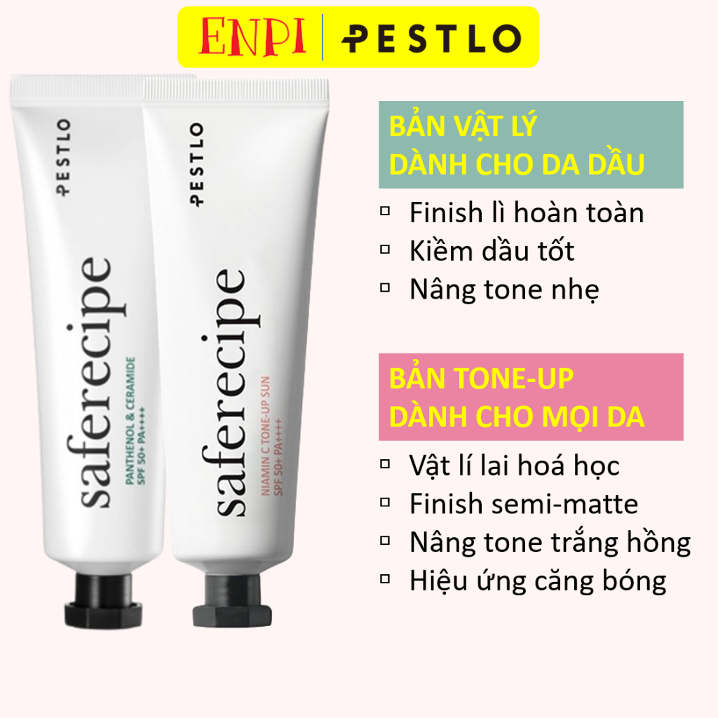 Kem chống nắng PESTLO Safe Recipe SPF50 PA++++ | Shopee Việt Nam