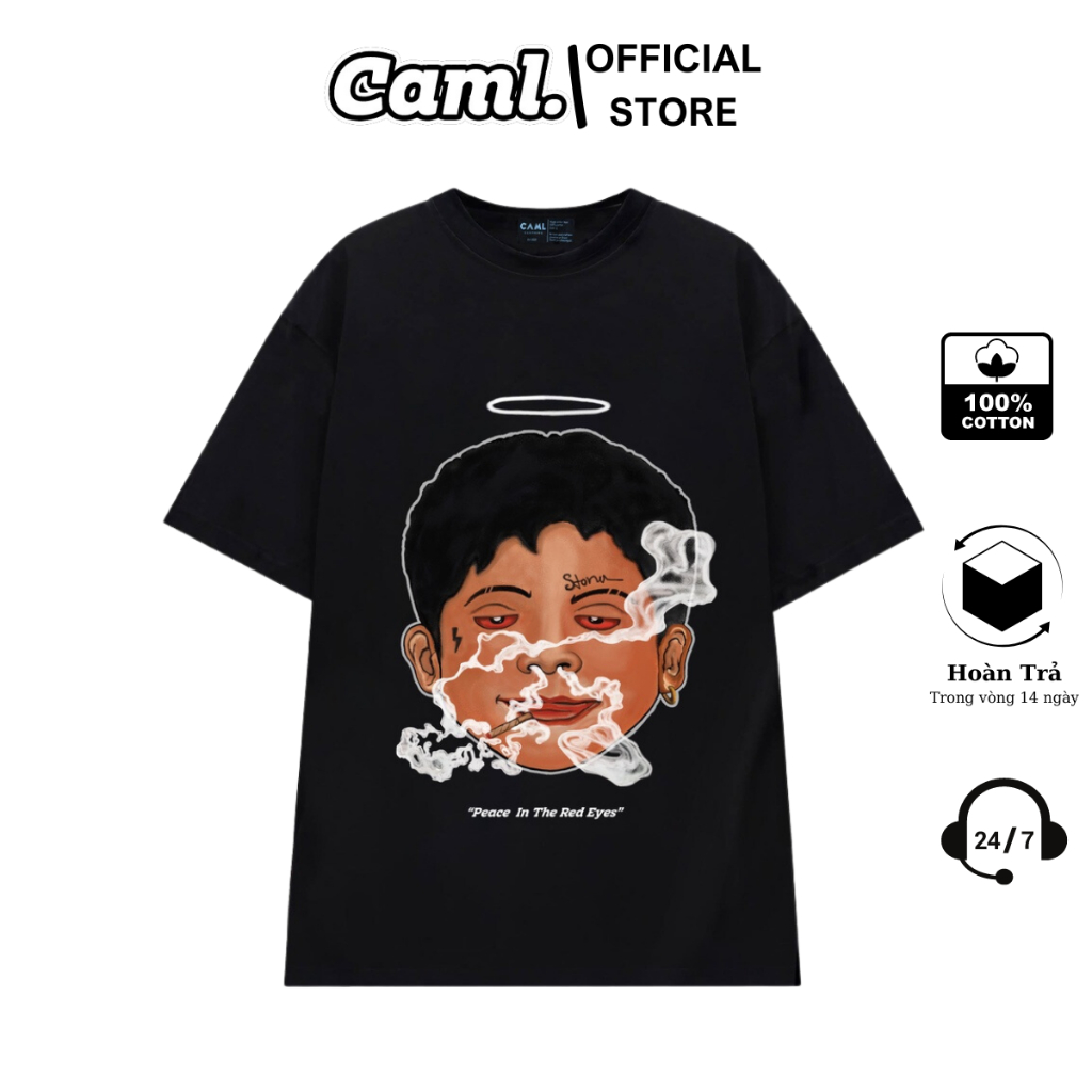Áo Thun Nam Nữ Unisex Form Rộng Tay Lỡ BABY SMOKER Oversize 100% Cotton ...