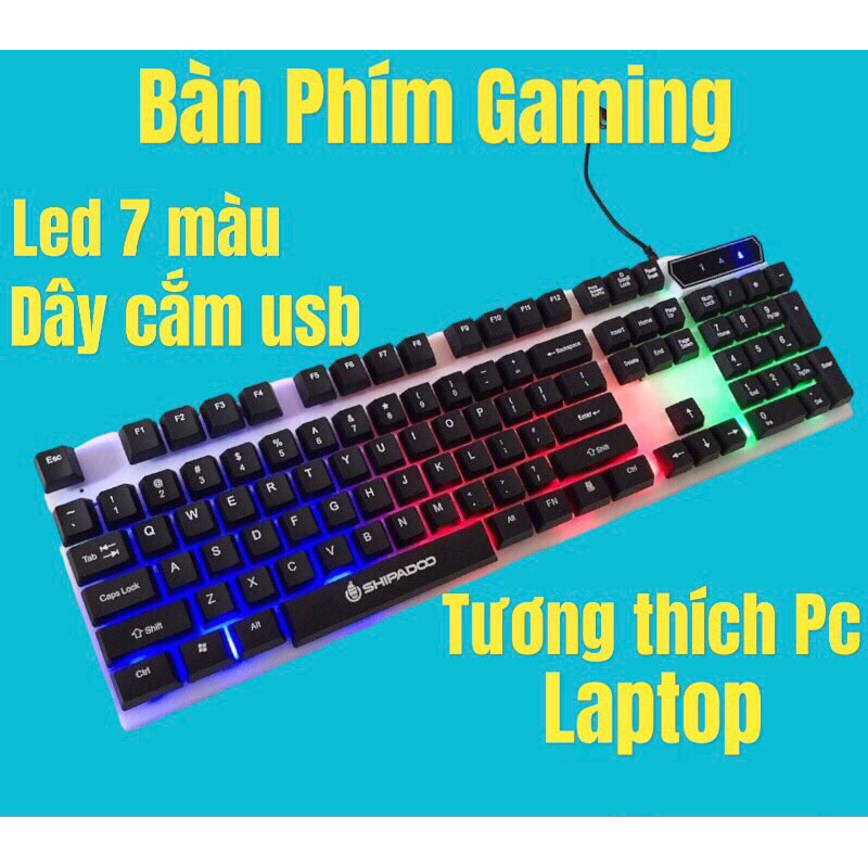 Bàn phím Gaming K280 có dây Giả cơ LED dành cho Game thủ & Văn phòng dùng cho PC và Laptop ...