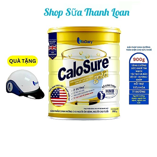 [MUA 1 TẶNG 1] [Tích XU] Sữa Bột Calosure Gold Ít Đường 900g. | Shopee ...