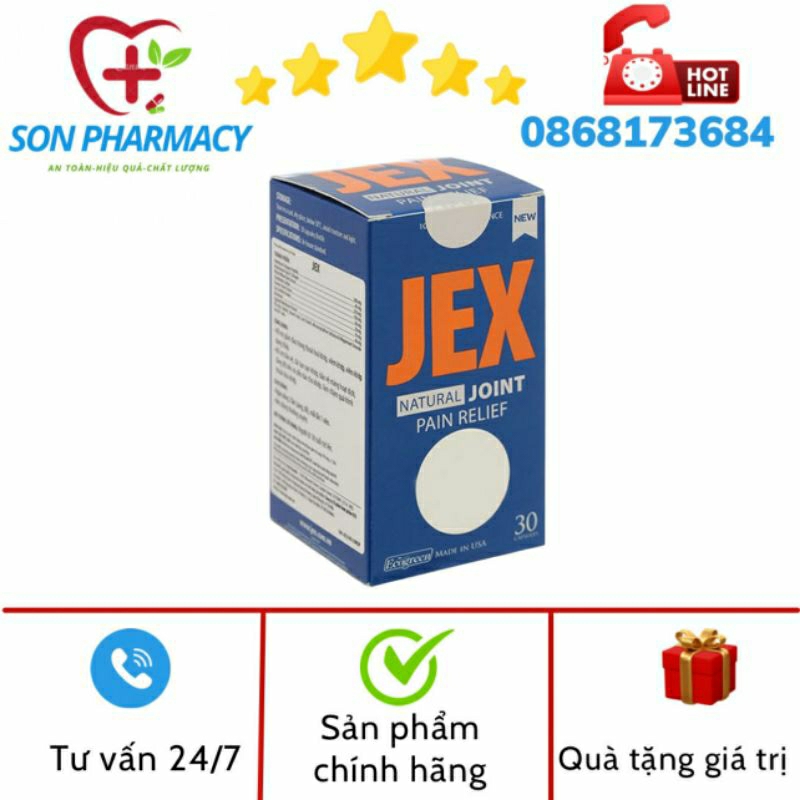 Viên uống bổ khớp Jex max lọ 30 viên mỹ | Shopee Việt Nam