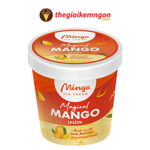 Kem hộp xoài Thái Lan Mingo Mango Pint (473ML) | Shopee Việt Nam