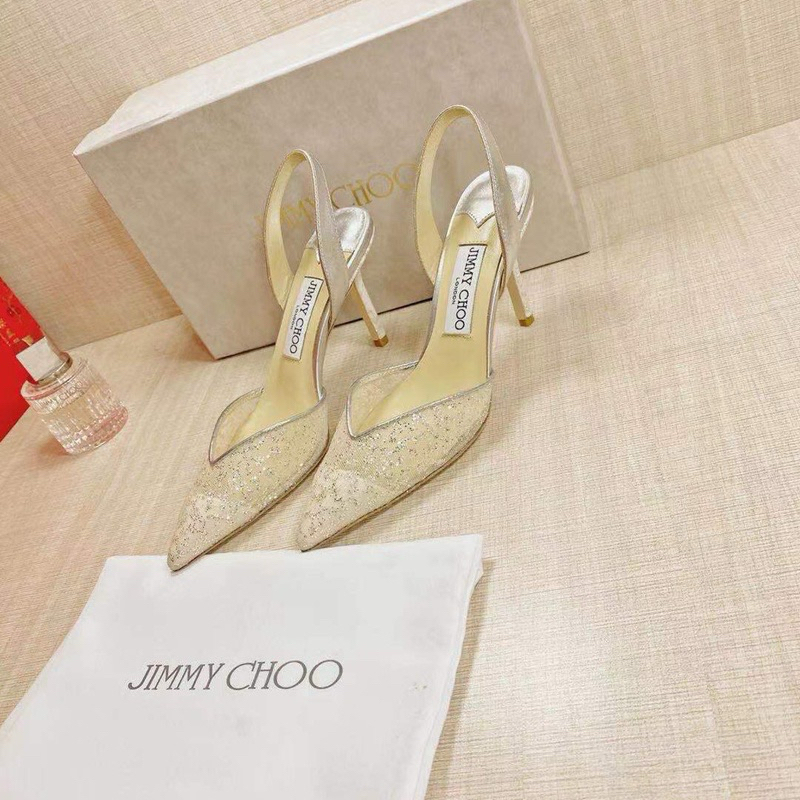 Giày Cao Gót Nữ 🎀Jimmy Cho Lưới Đính Bling Sang Chảnh Hàng Cao Cấp ...