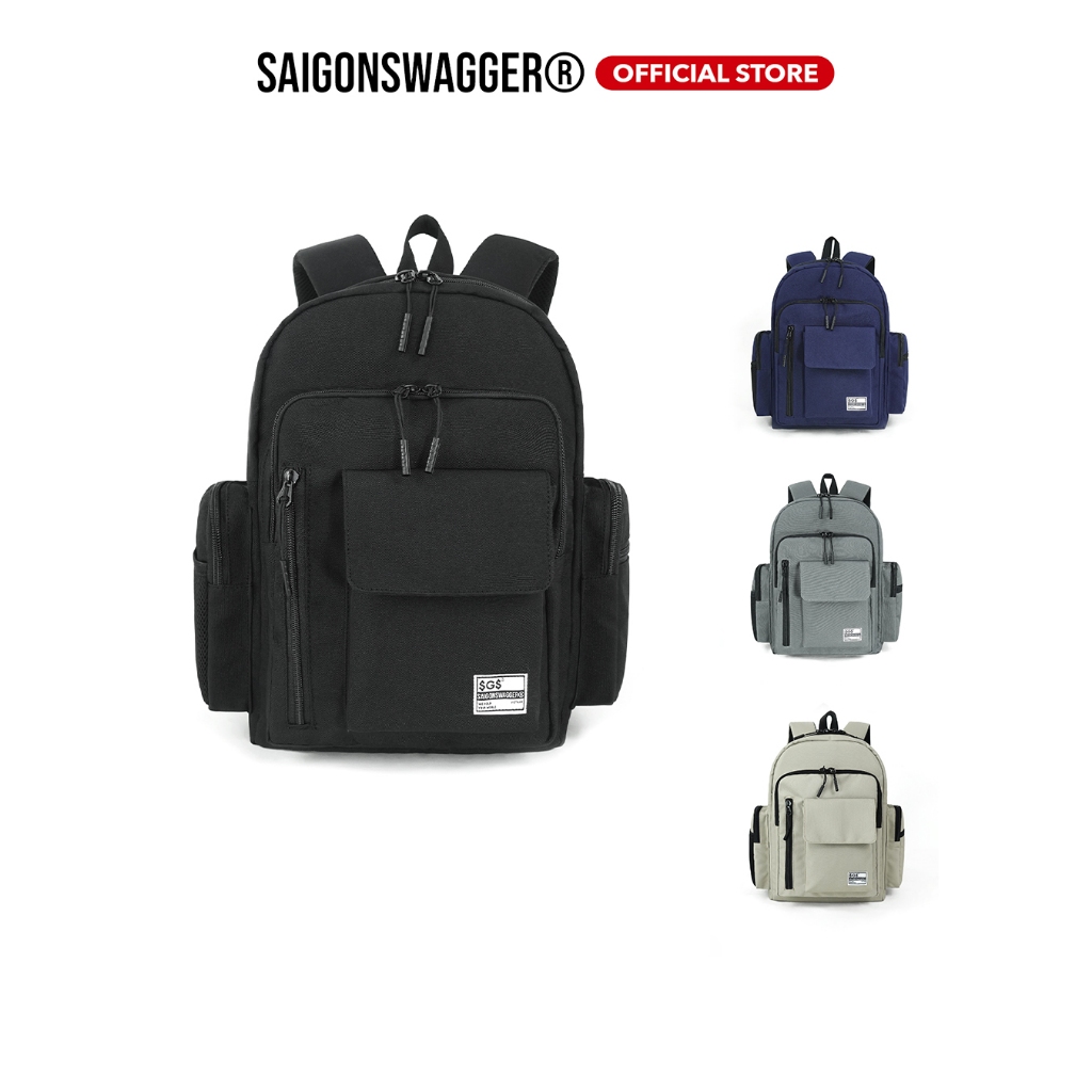 Balo Nam Nữ Đi Học Đi Làm Đơn Giản SAIGON SWAGGER® NEAT BACKPACK | Shopee Việt Nam