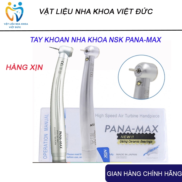 Tay khoan nhanh NKS có led và 3 tia nước, tay khoan nhanh nha khoa có đèn Panamax hàng chính ...
