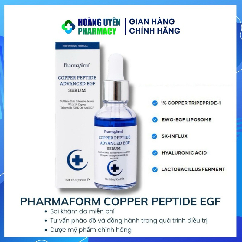 [PHARMAFORM] Serum Pharmaform Đồng Peptide Copper Peptide Advanced EGF ...