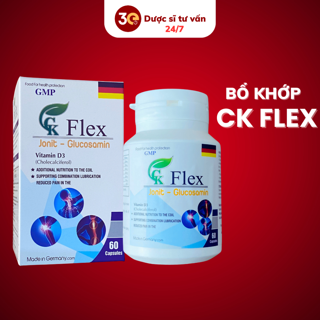Viên uống bổ khớp, đau nhức xương khớp Jonit Flex bổ sung glucosamin, canxi, D3 cho khớp ...
