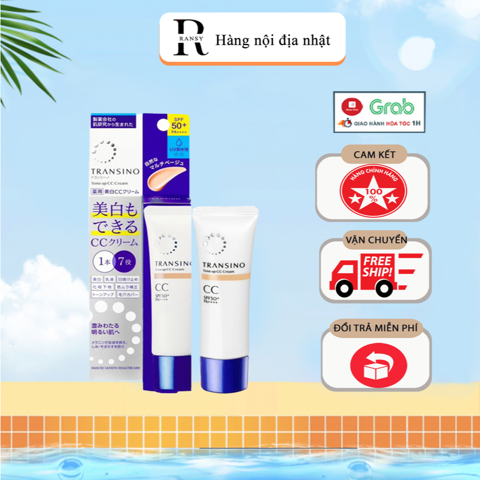 Kem trang điểm CC Transino Whitening Cream SPF50SPF50+/PA+++ nội địa Nhật Bản | Shopee Việt Nam
