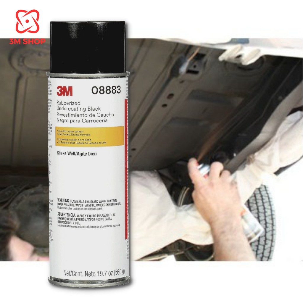 Sơn xịt phủ gầm 3M 08883 cao su đen chống ồn (Hạn 04/2024 new 90%) | Shopee Việt Nam