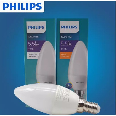 Bóng đèn LED Philips - E14 / 5W chuyên cho đèn bàn, đèn trang trí | Shopee Việt Nam