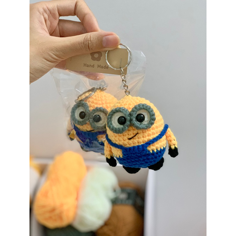 Móc khoá len Minions handmade. | Shopee Việt Nam