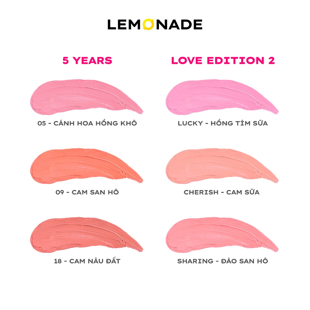 Má hồng kem mịn lì Lemonade Perfect Couple Blush 5 Years 8.5g | Shopee Việt Nam